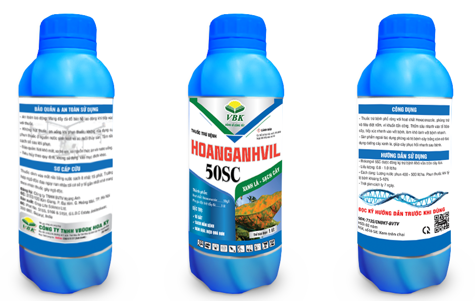 Thuốc trừ bệnh Hoanganhvil 50SC - 1 lít